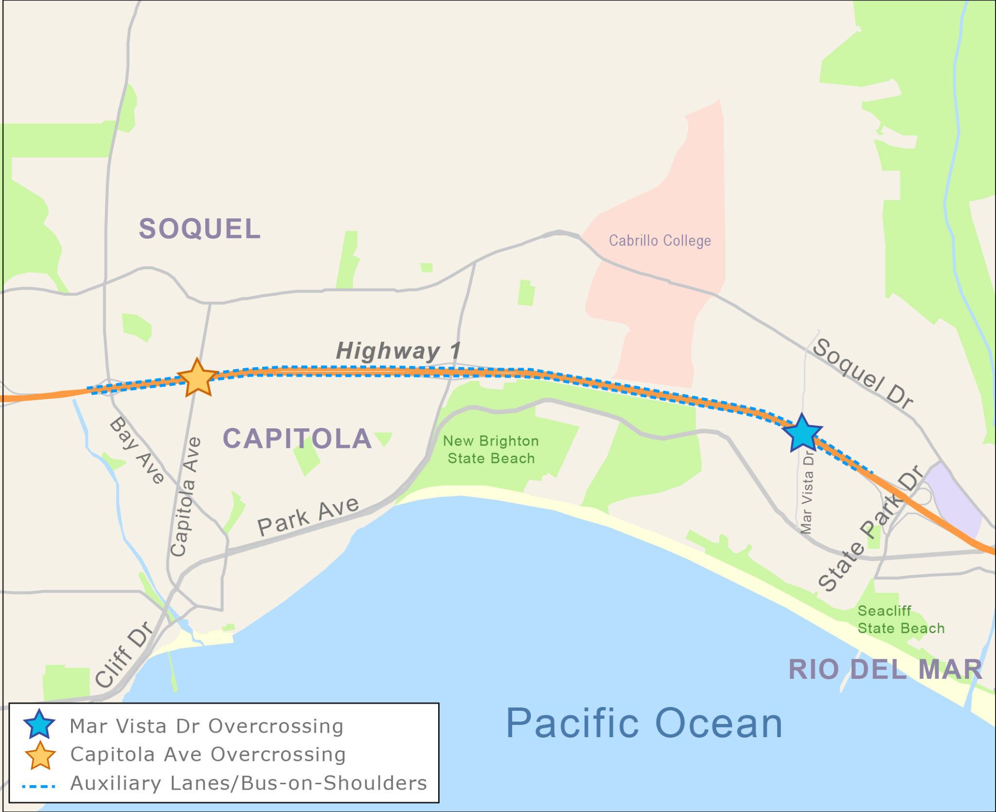 Auxiliary Lanes, Bus on Shoulder Lanes, and Mar Vista Bike & Ped ...